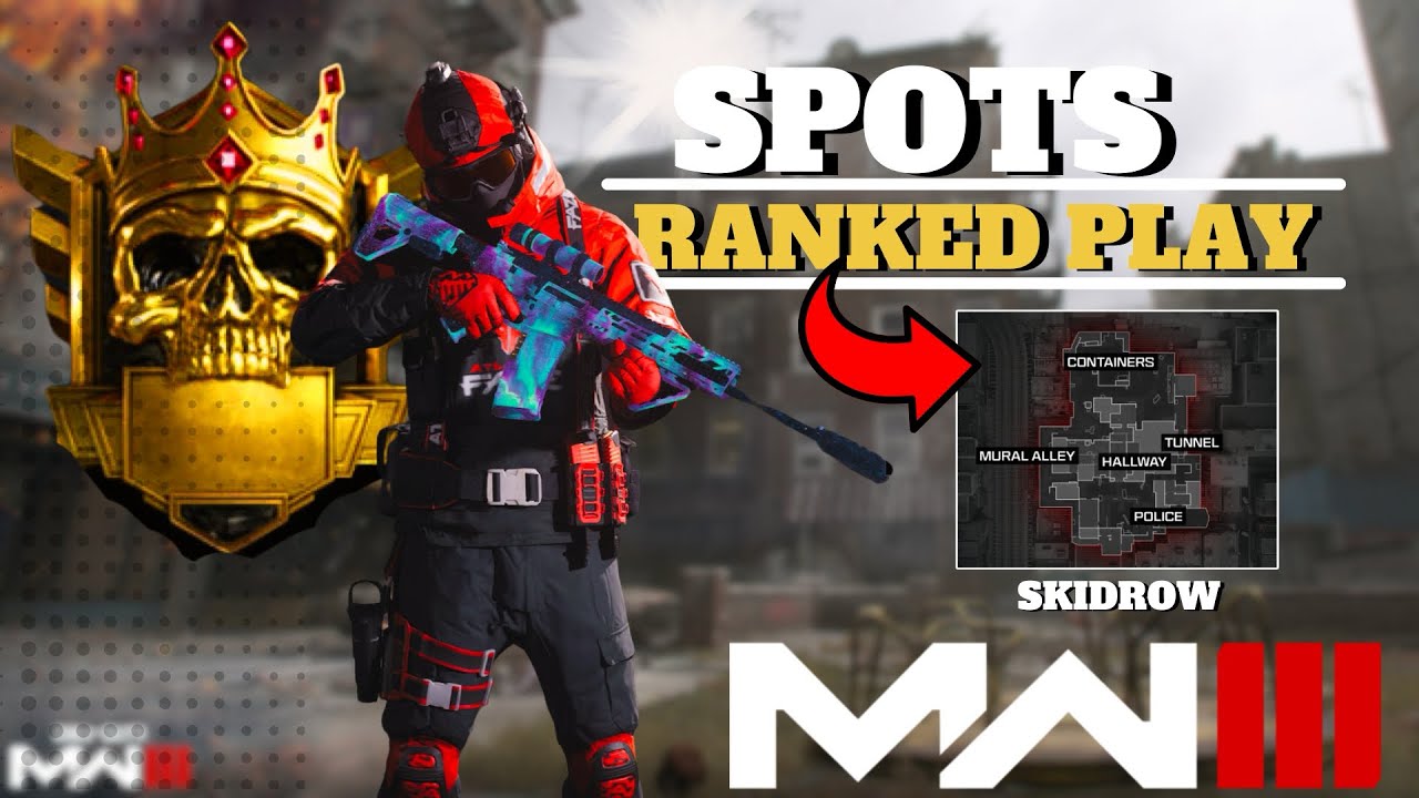 MELHORES SPOTS EM SKIDROW NA RANKED DO MW3 - YouTube