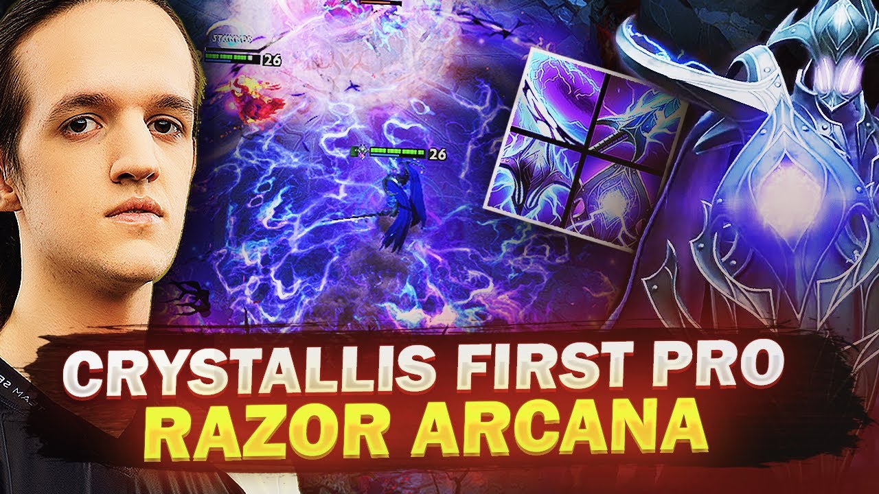Crystallis NEW Razor Arcana FIRST Pro Gameplay Dota 2 - YouTube