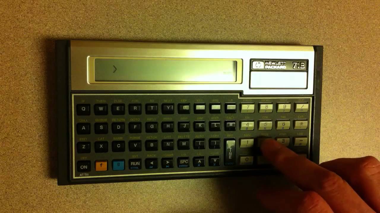 FORTH on HP-71b - YouTube