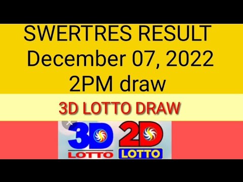 2pm Result suertres December 07, 2022 today - YouTube