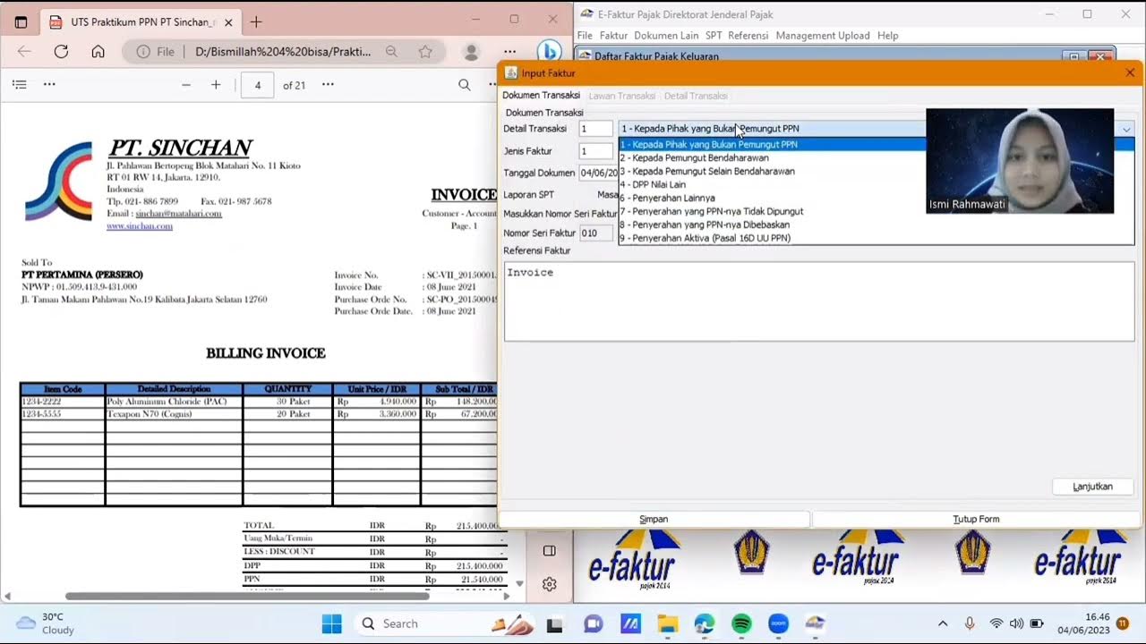 Tutorial Pengisian E-Faktur Dummy - YouTube