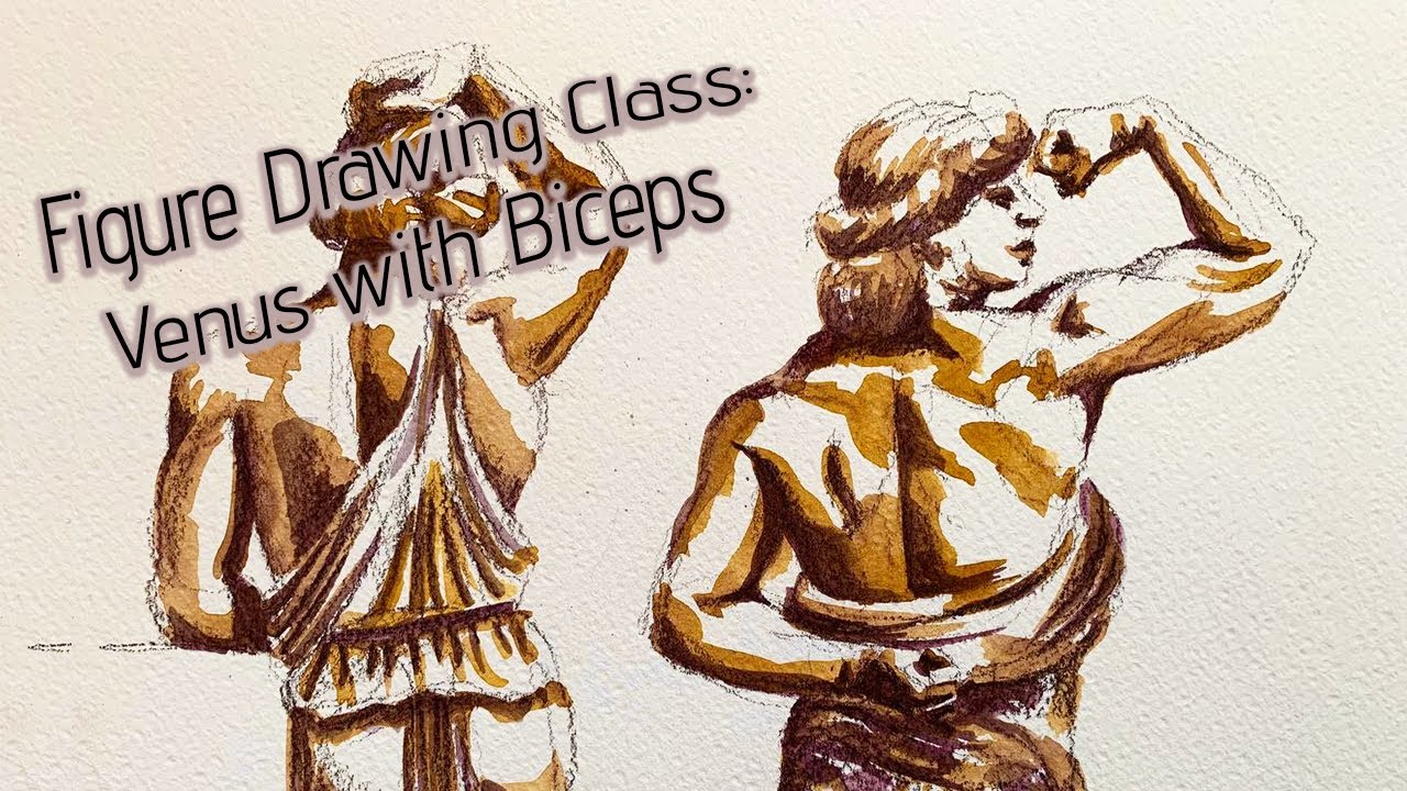 Figure Drawing Class: Venus with Biceps I Berlin Drawing Room - YouTube