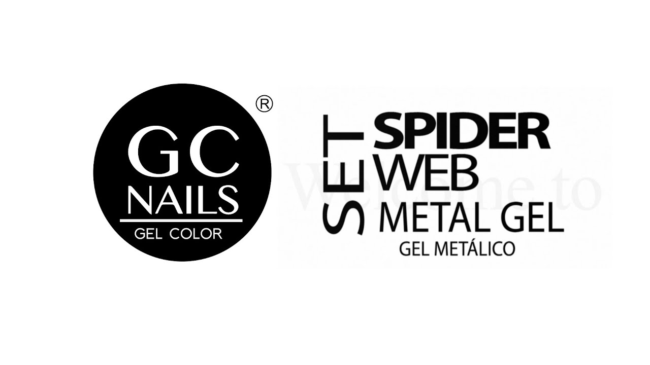 SET SPIDER WEB METAL GEL By GC NAILS - YouTube