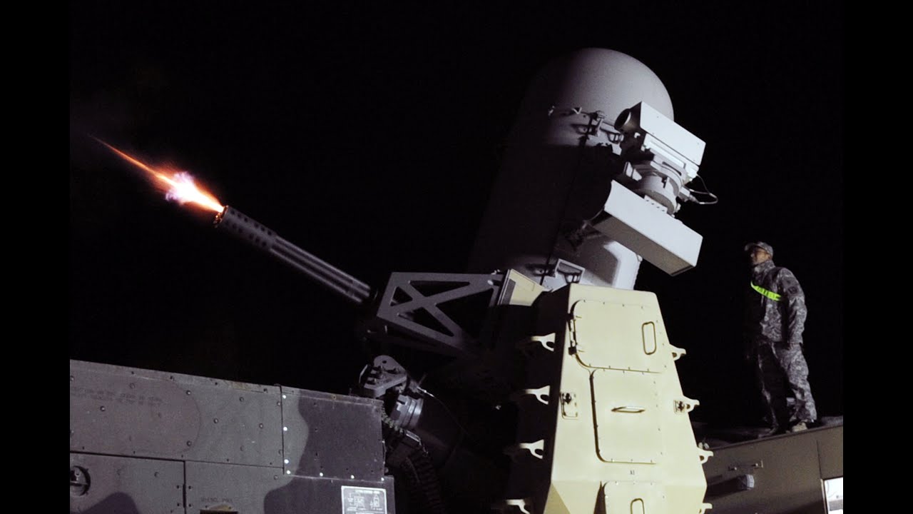 C-RAM Anti fighter, American defense - YouTube