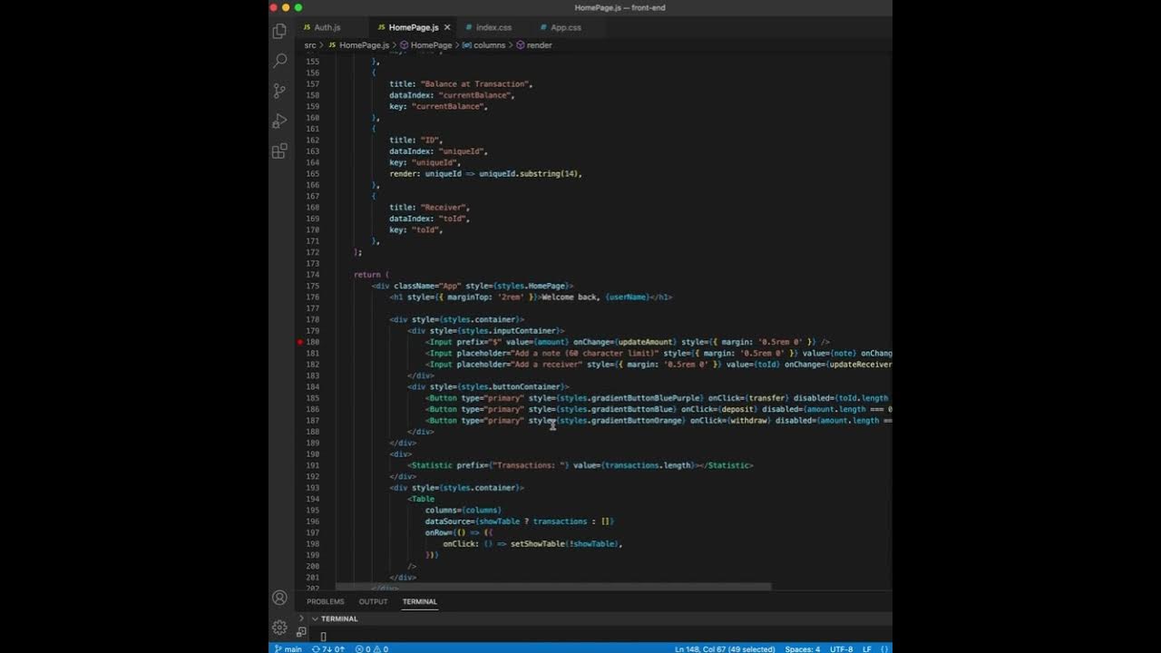 Final Project demo for Software Development class - YouTube