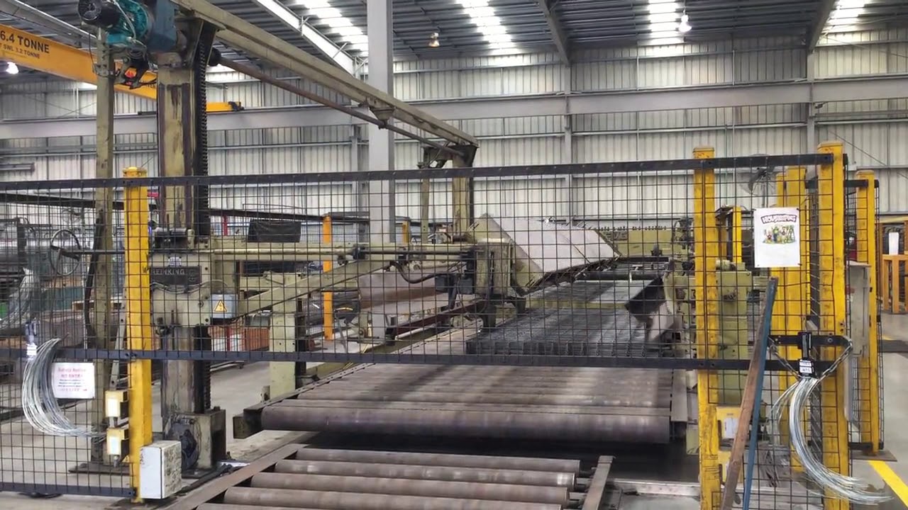 EVG Wire Mesh Welding Line; Model G45A/102 #666-440 (video 7) - YouTube