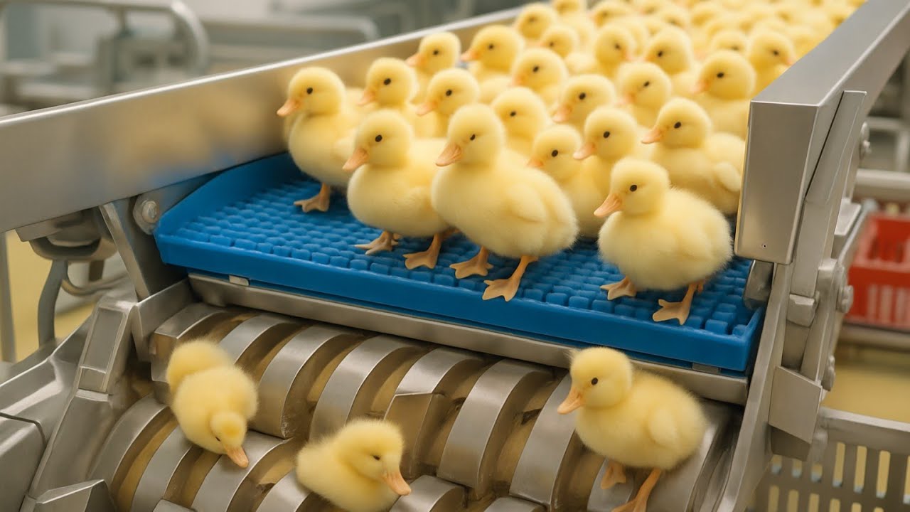 How duck farming makes a million tons of meat. Duck processing line ...