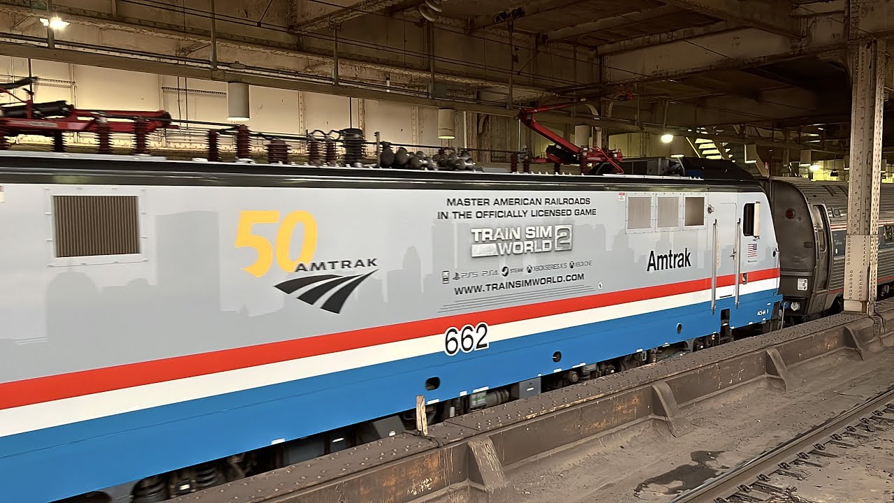 Amtrak ACS-64 #662 w/ Phase III Leading A176 to Boston - YouTube