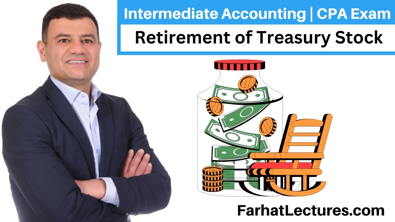 Retirement of Treasury Stock Using the Cost Method | FAR CPA Exam - YouTube