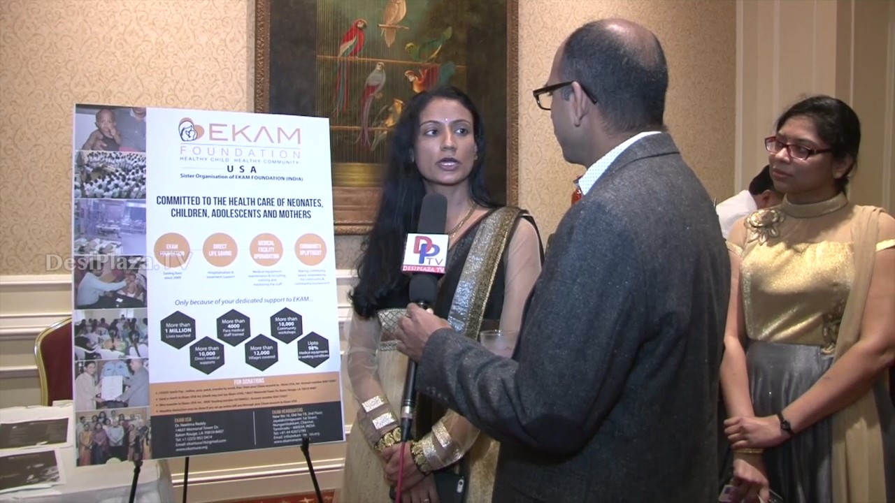 Dr.Neelima Reddy from EKAM Foundation speaking to Desiplaza TV at TIPS ...