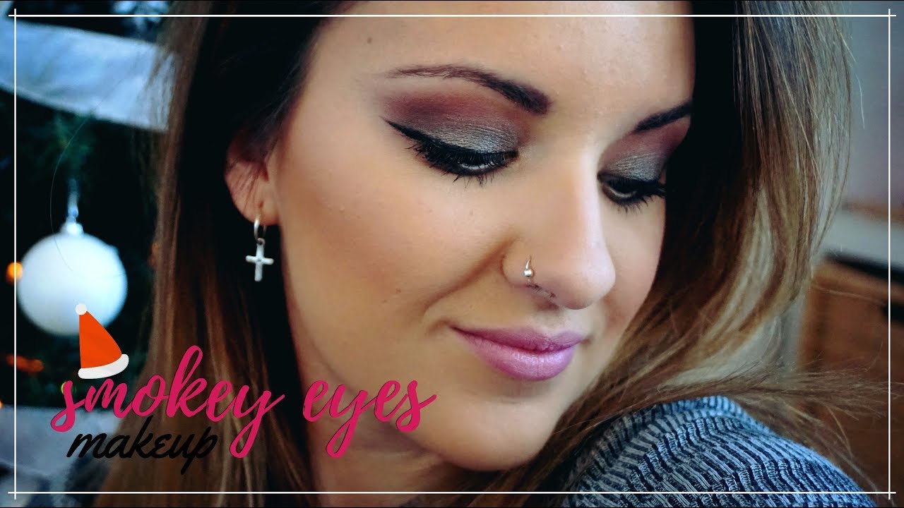 Smokey eyes || look navideño || (By. Lucia Perefer) ^^ - YouTube
