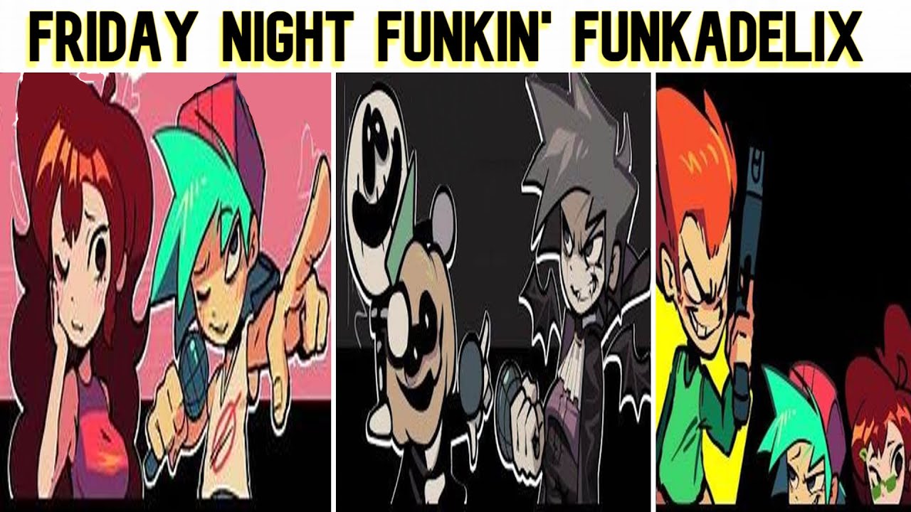 Friday Night Funkin' but with lyrics | FNF: FUNKADELIX DEMO - YouTube