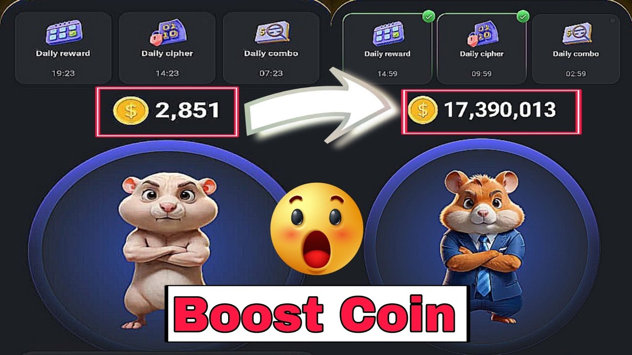 Increase coin fast in hamster kombat !Hamster kombat daily cipher ...
