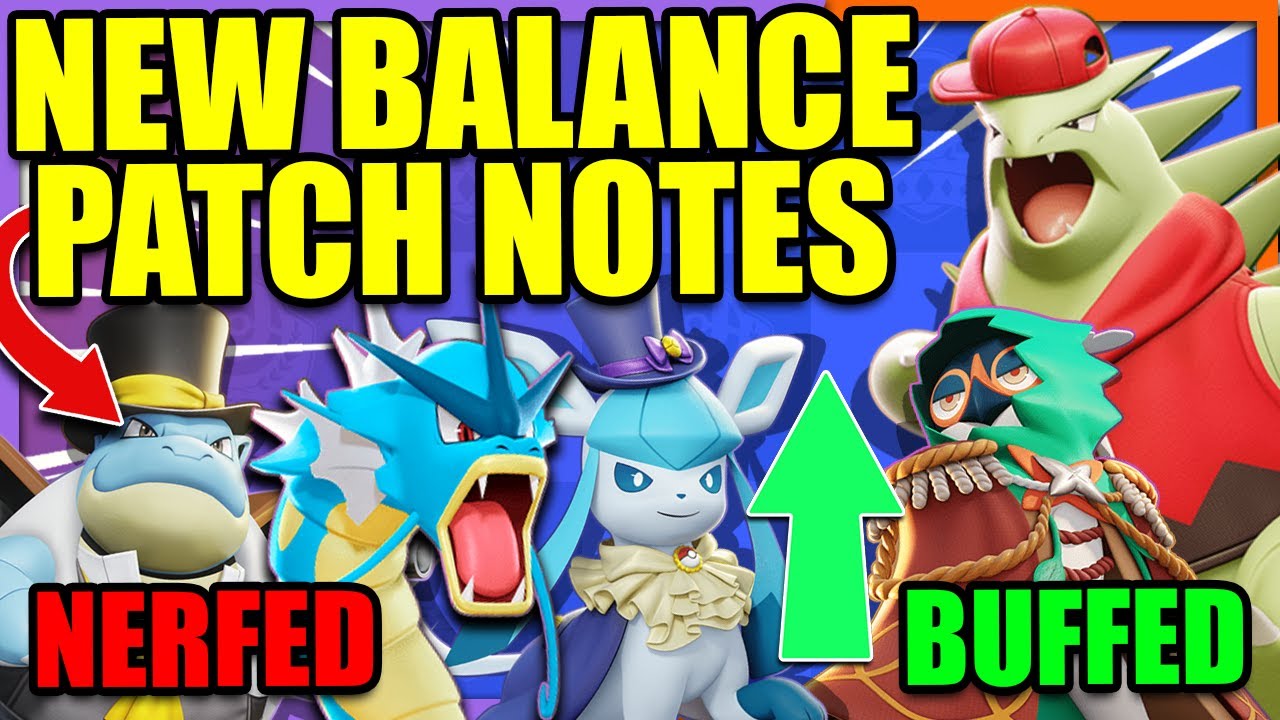 BLASTOISE NERFED!! New Balance Patch Notes | Pokemon Unite - YouTube
