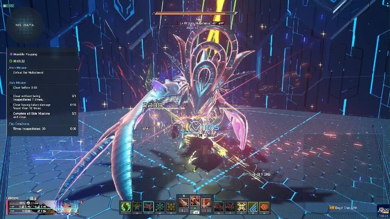 PSO2:NGS - Crow (Bo/Sl) vs Horrible Flapping Arks Records 2:33 - YouTube