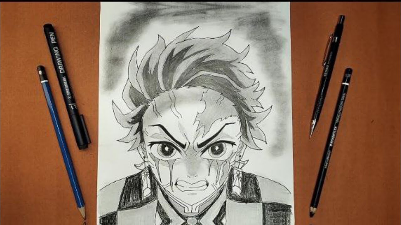 How to Draw TANJIRO Kamado - Easy Anime Drawing [Kimetsu no Yaiba ...