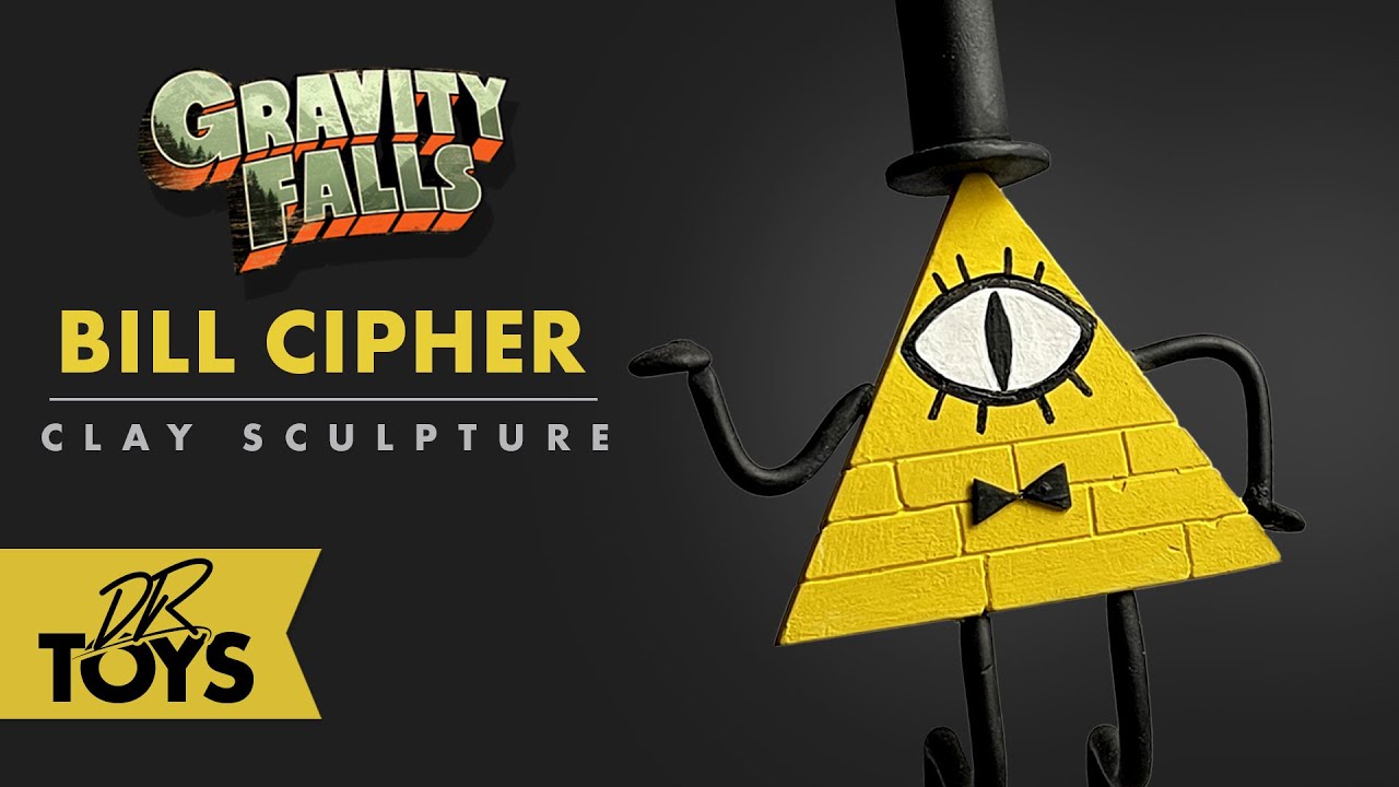 How to make a Gravity Falls Bill Cipher Clay Sculpture - YouTube