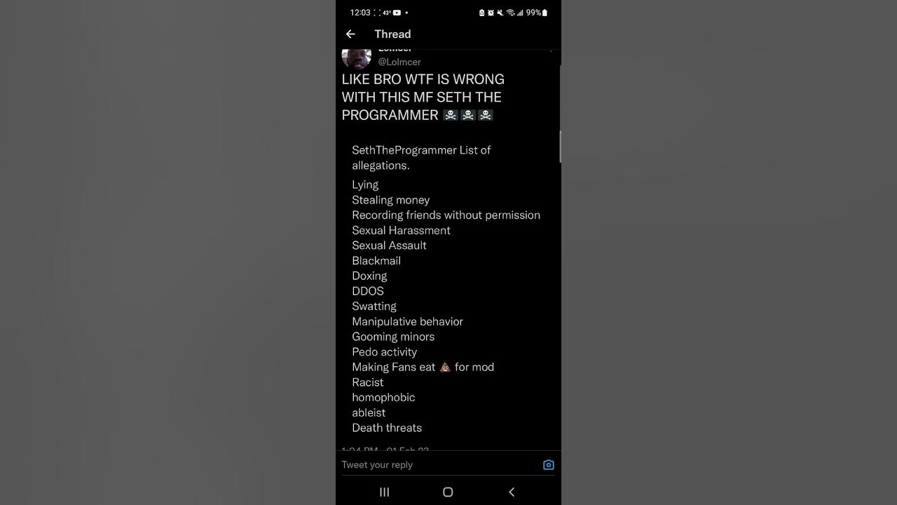 Seth The Programmer does what?!?!?!?!? - YouTube