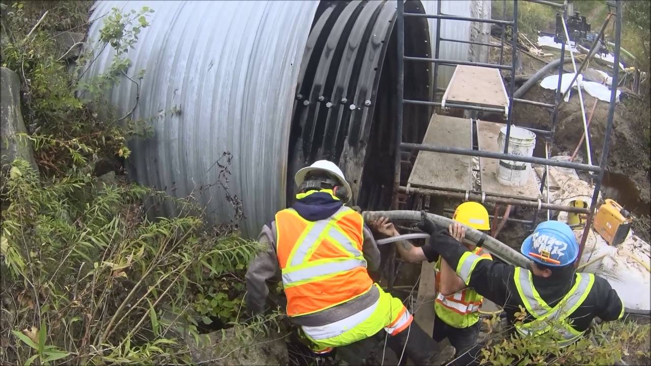 Culvert Shotcrete Repair by Shotcon Intl. - YouTube