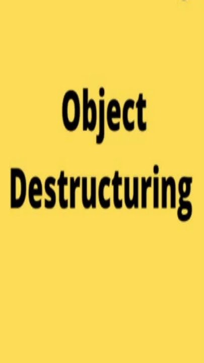 What Is Destructuring And How To Use It In Javascript Shorts Coding Programming Code Js