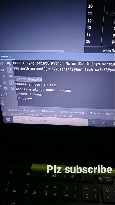 Mad libs generator in python|#short #HacKTeCH - YouTube