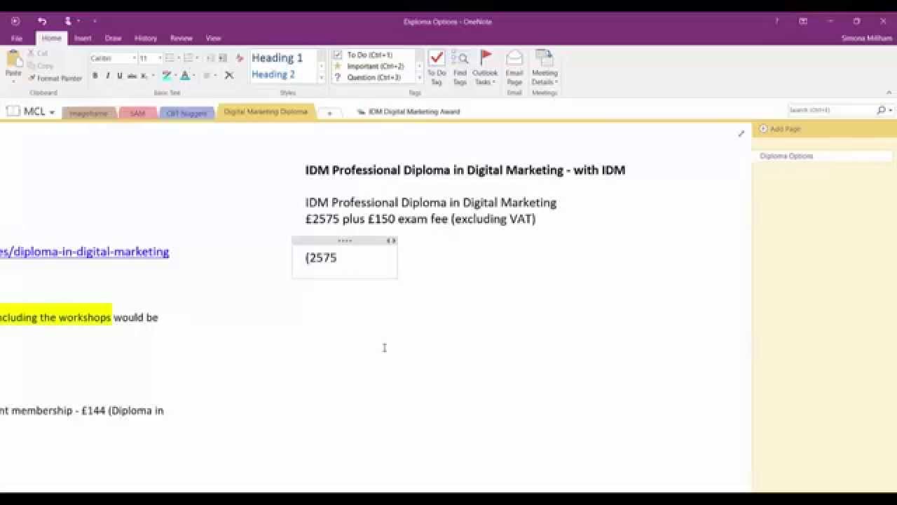 OneNote Calculations - YouTube