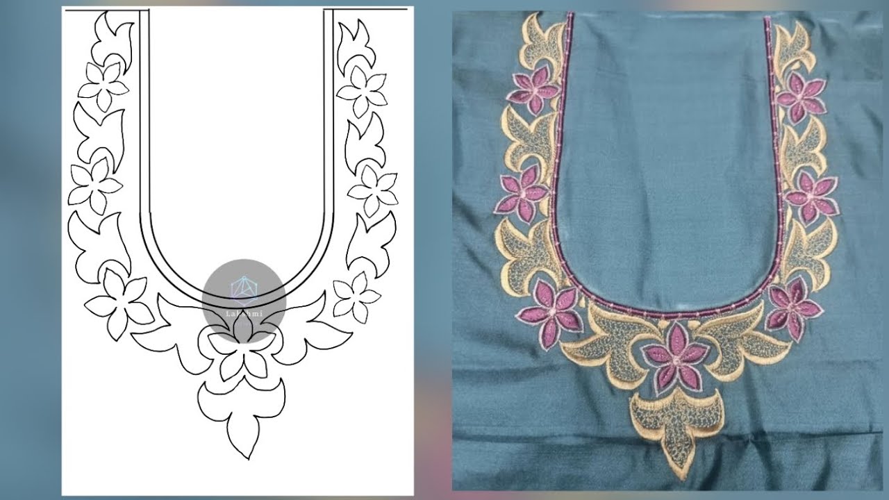 Aariwork tracing designs for hand | Aariwork cut work designs| WhatsApp ...