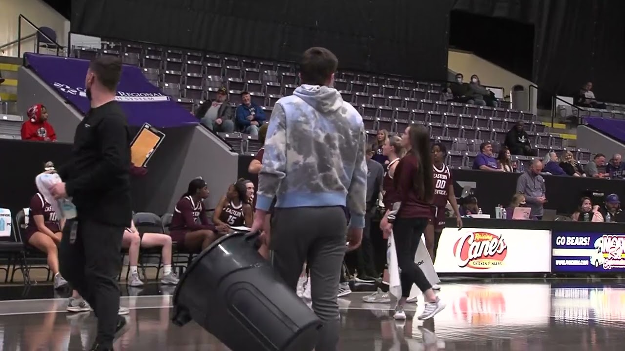 Bat flying around the Farris Center during halftime of UCA and EKU ...