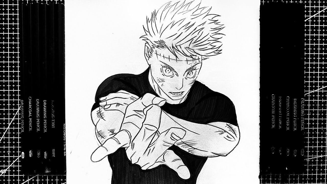 How to Draw Gojo Satoru from Jujutsu Kaisen | Easy Gojo drawing for ...