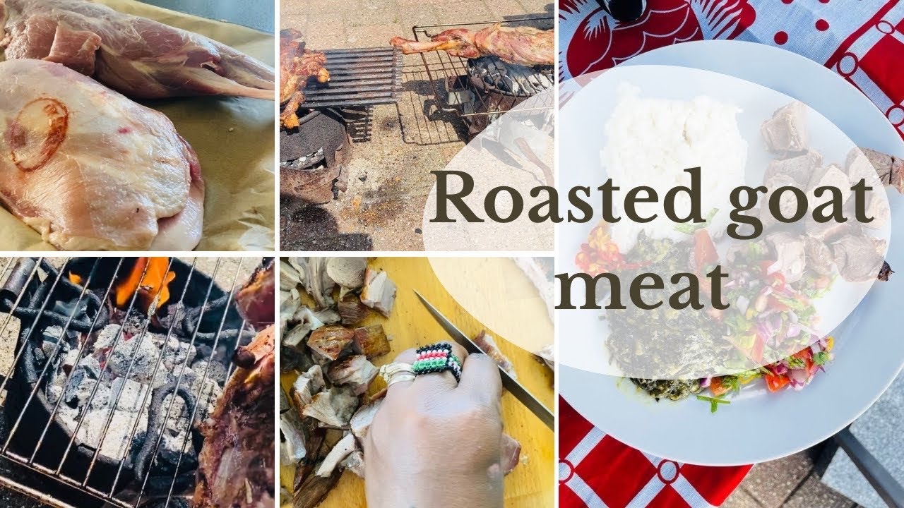 Goat leg roast /Whole roasted goat leg / The best goat barbecue feast ...