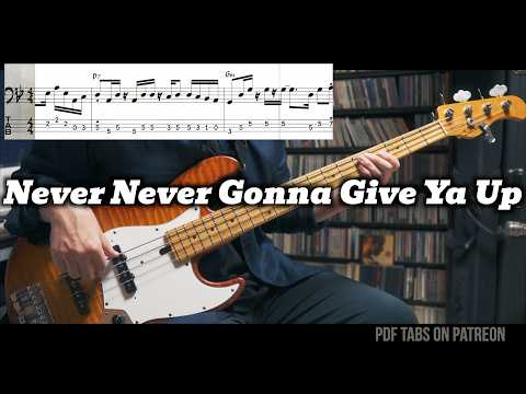 Barry White - Never Never Gonna Give Ya Up (Bass Cover with TABS) *Get the PDF on Patreon