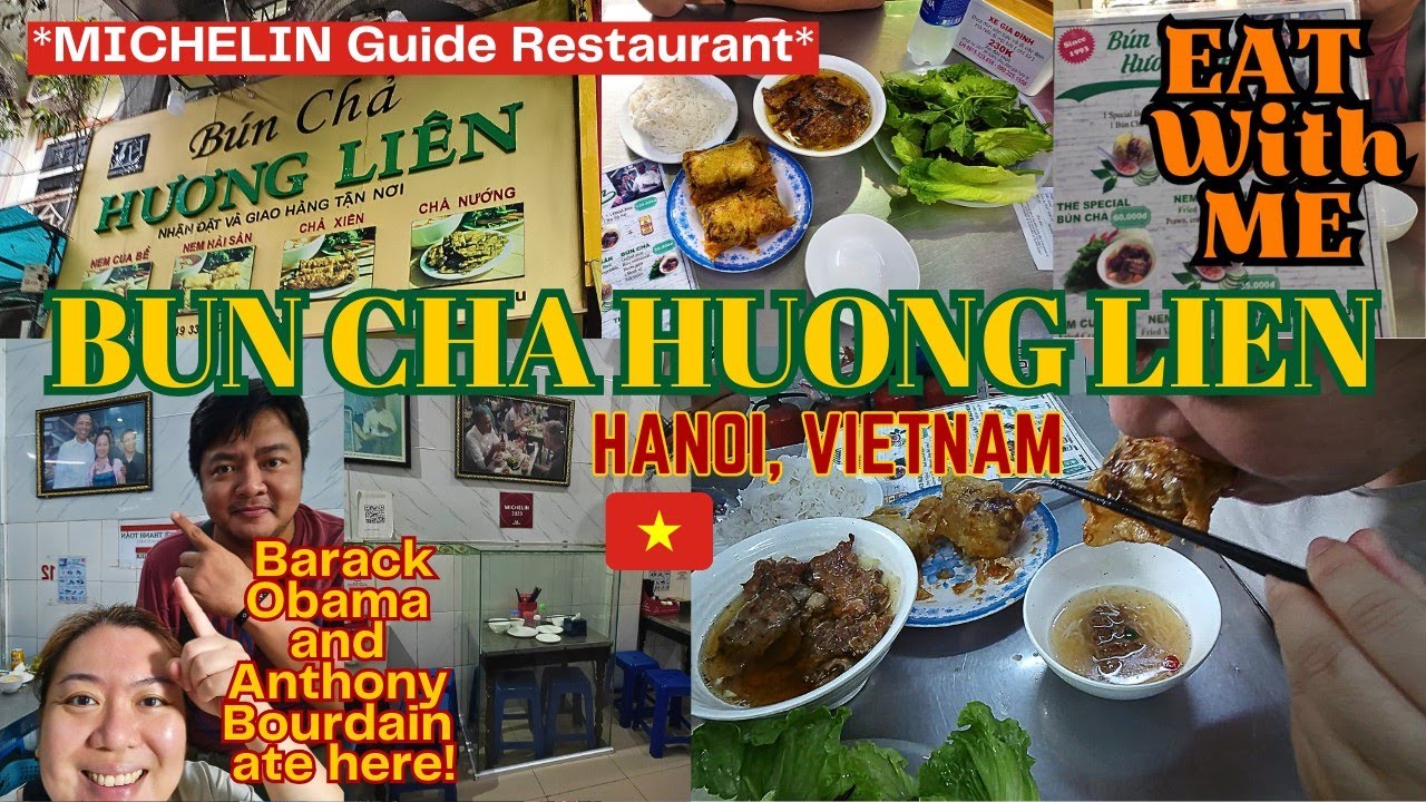 Bún Chả Hương Liên in Vietnam | Eat With Me #travel #mukbang #food #michelin #hanoi #vietnam # ...