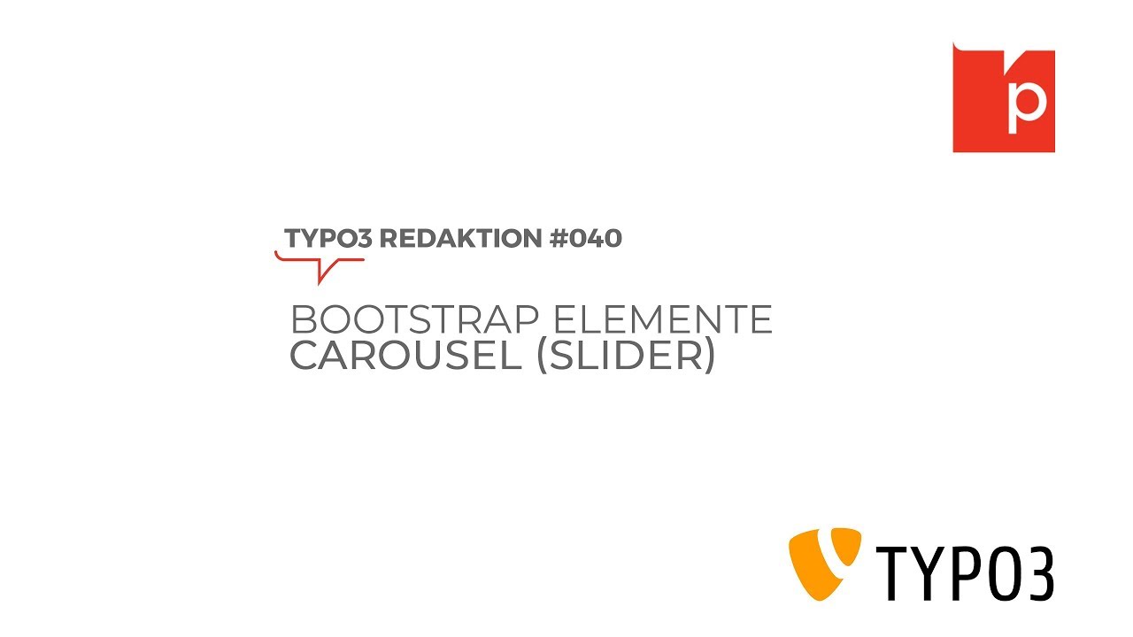 TYPO3#040 Bootstrap Elemente: Caousel (Slider) - YouTube