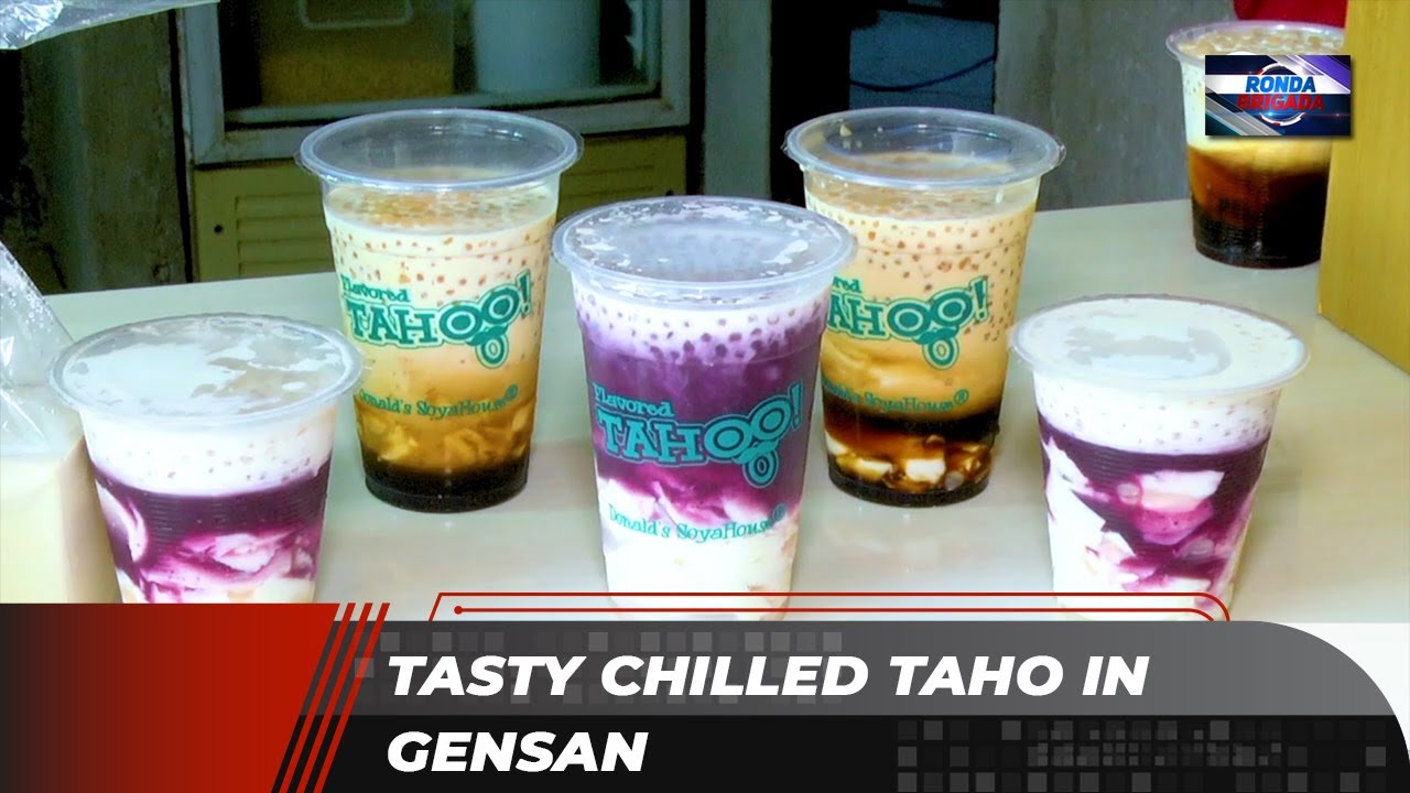 Tasty chilled taho in Gensan - YouTube
