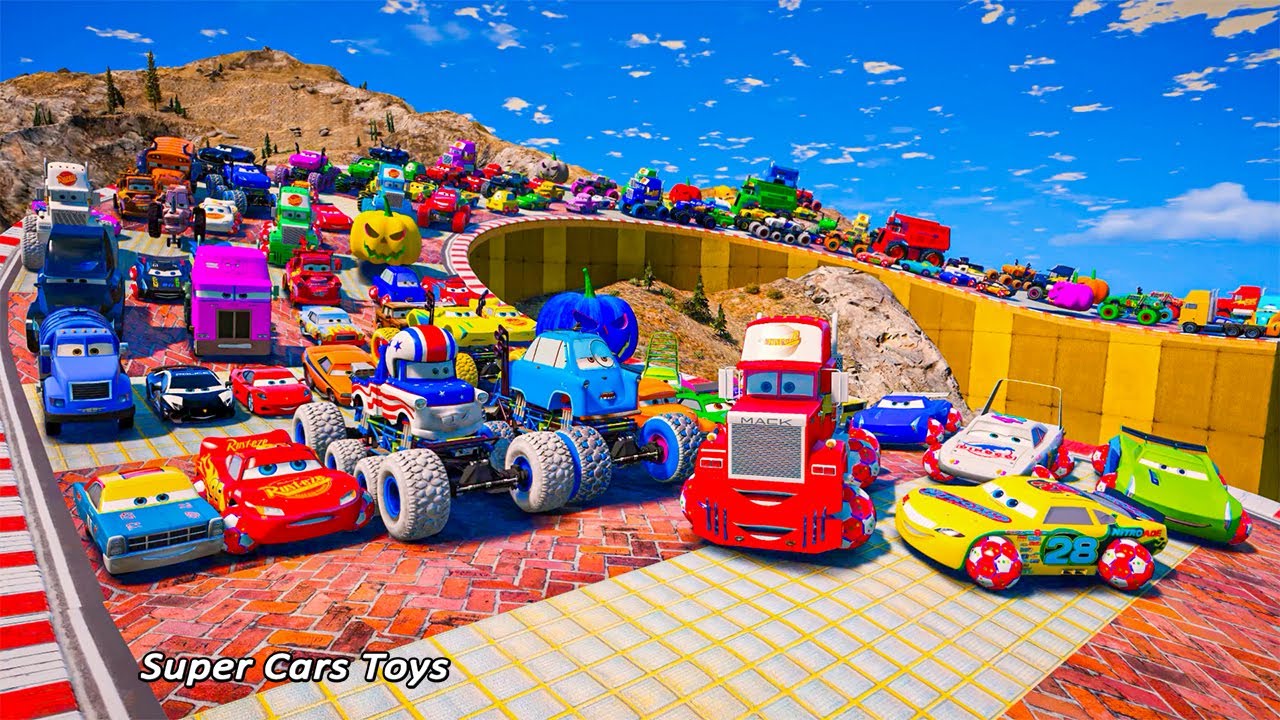 Disney Cars 3 Mack Truck Monster McQueen Fabulous Axler The King Tow ...