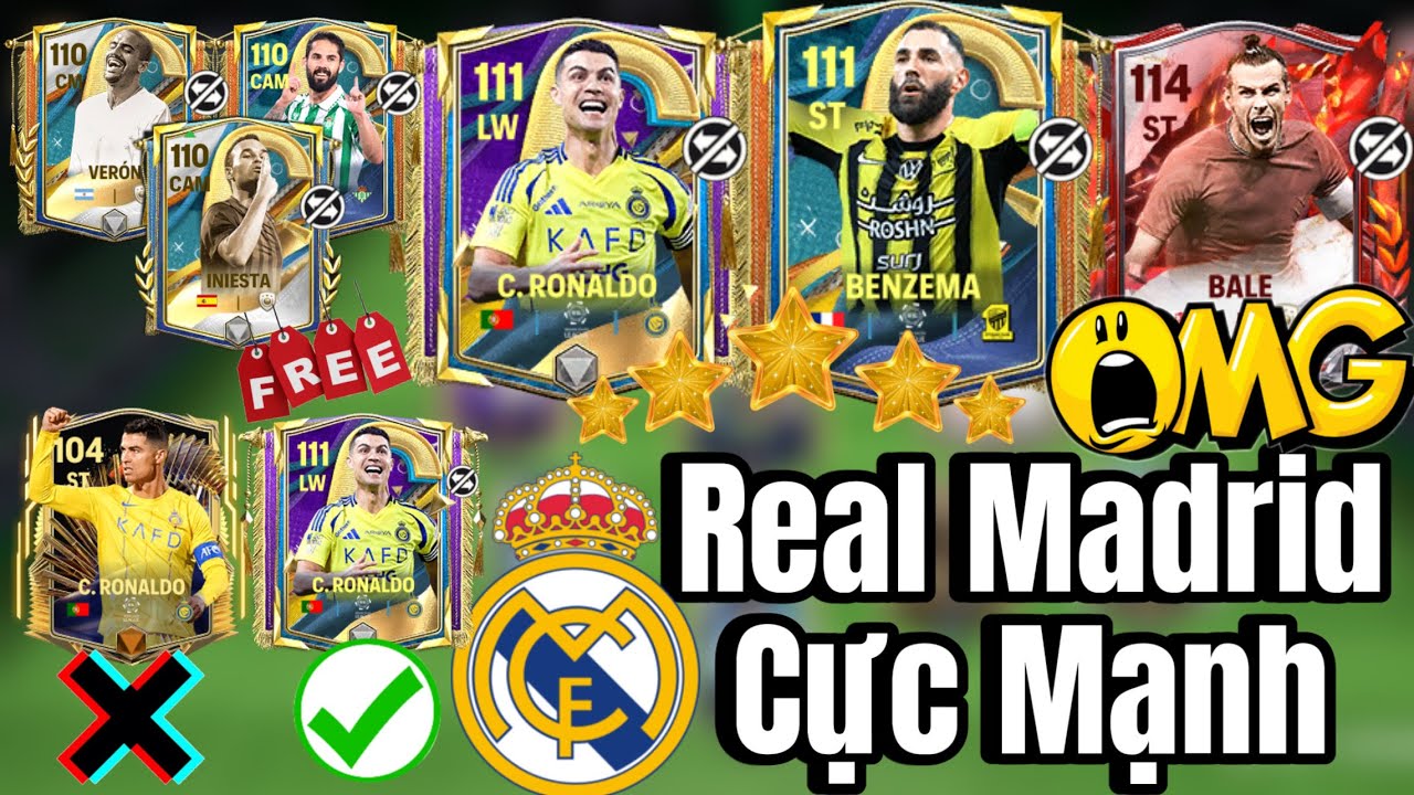 FC MOBILE | REAL MADRID CỰC MẠNH | PHẦN 2 - SIÊU PHẨM CAPTAINS ...