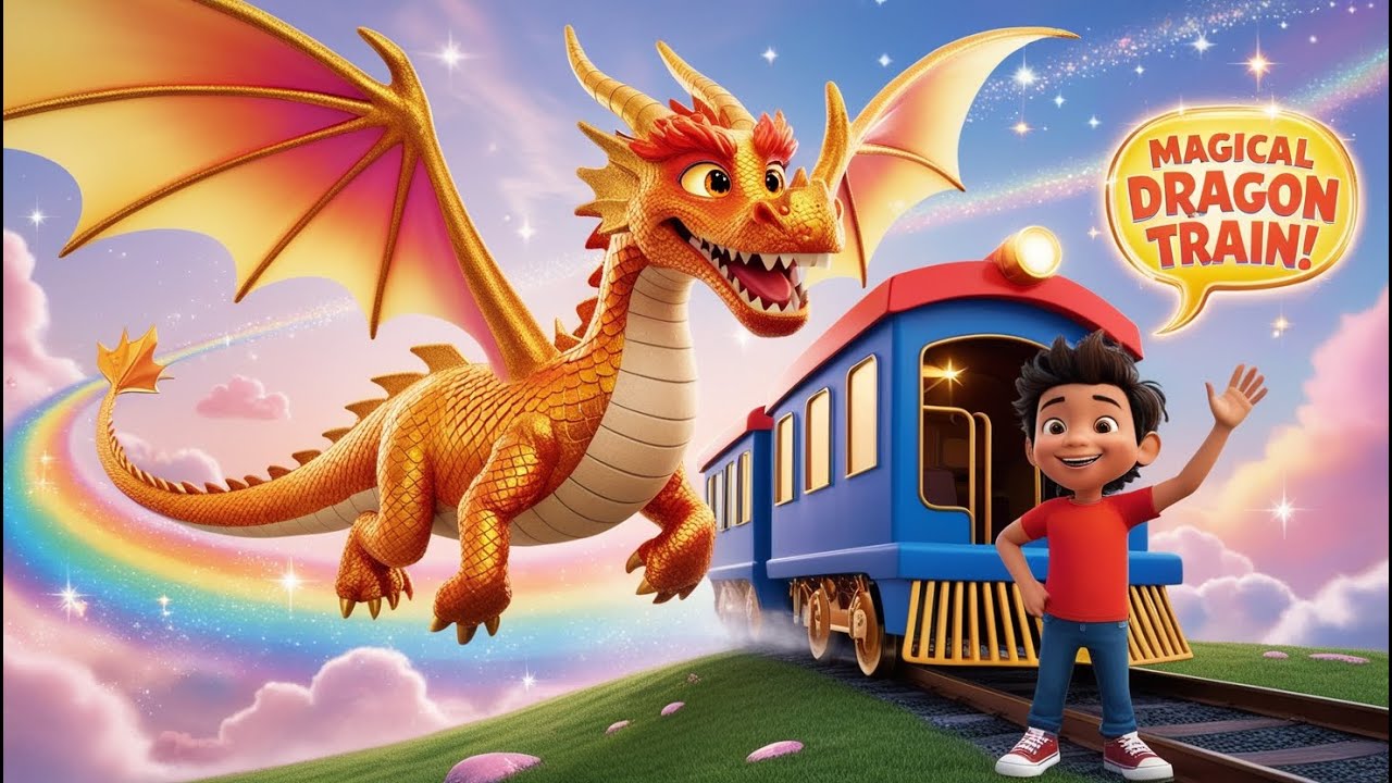 The Magical Dragon Train | Adventure Story for Kids | #cartoon # ...