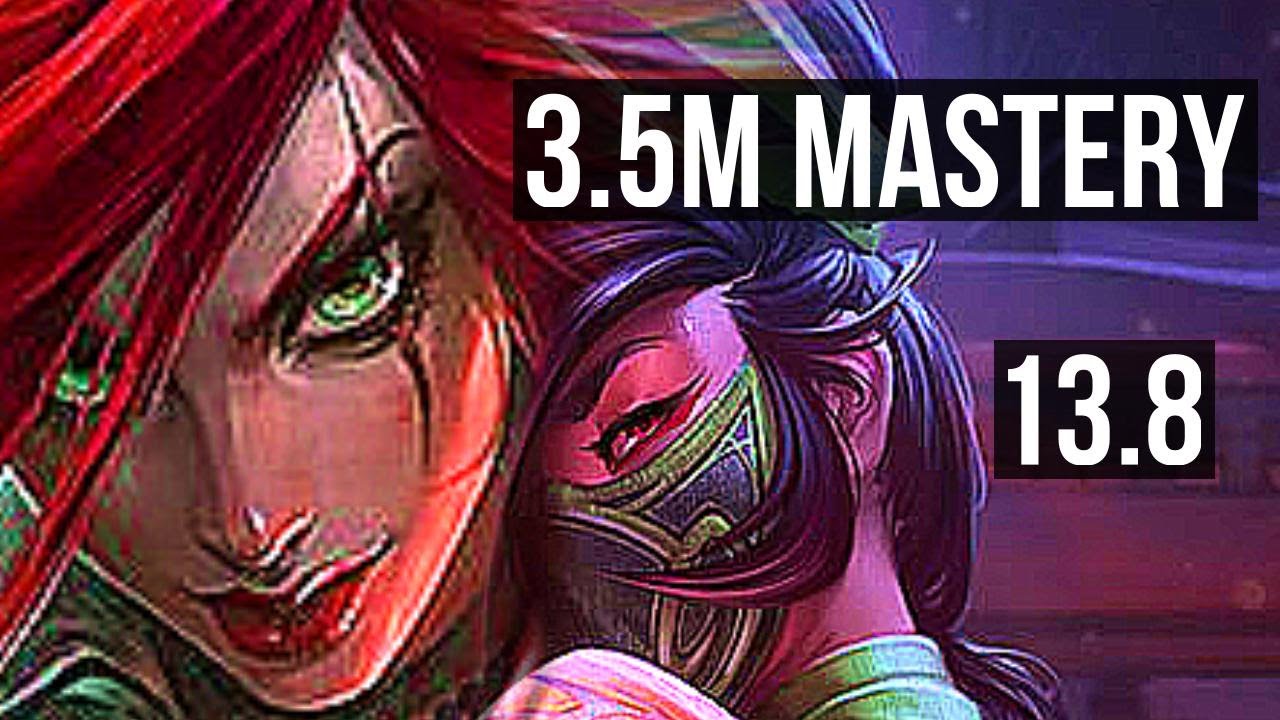 KATA vs AKALI (MID) | 17/1/3, 3.5M mastery, Legendary, 400+ games | KR ...