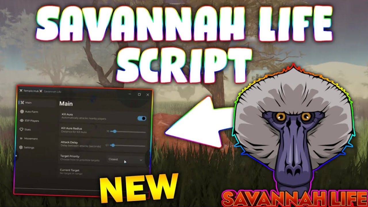 *NEW* Savannah Life Script (PASTEBIN 2025) ( INSTANT KILL , AUTOFARM ...