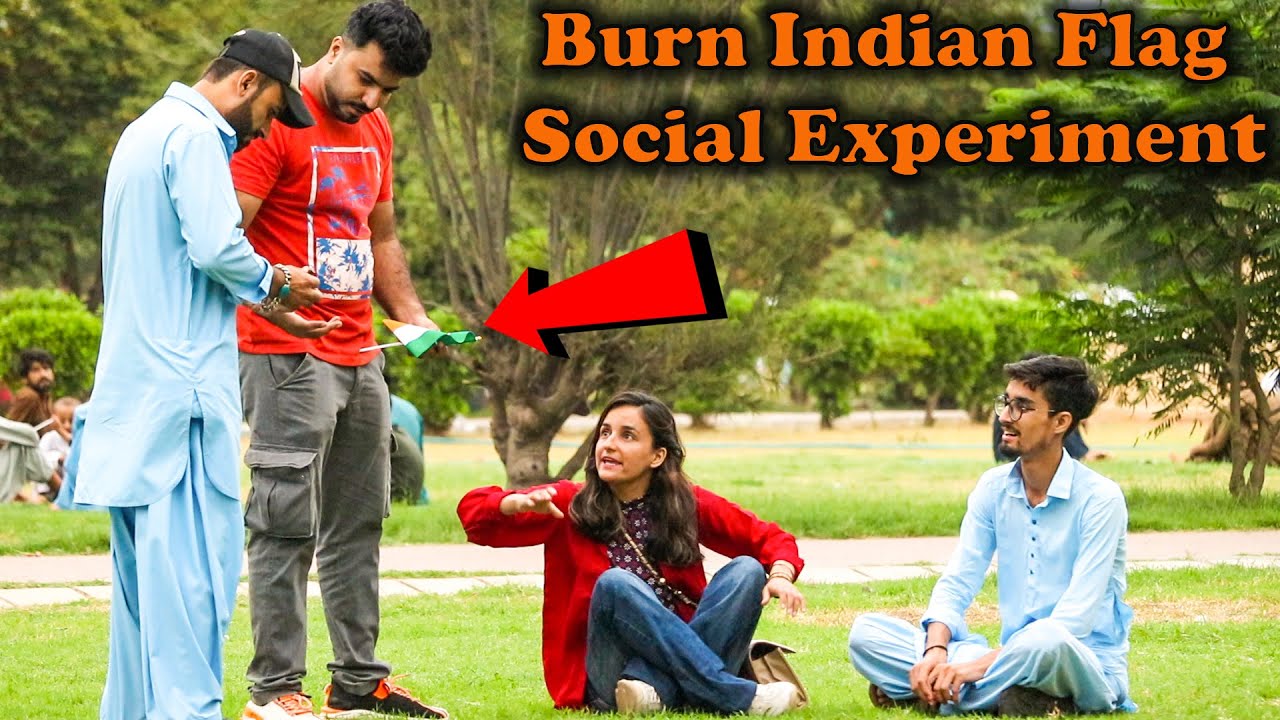 Burn Indian Flag Social Experiment In Pakistan | Desi Pranks 2.O - YouTube