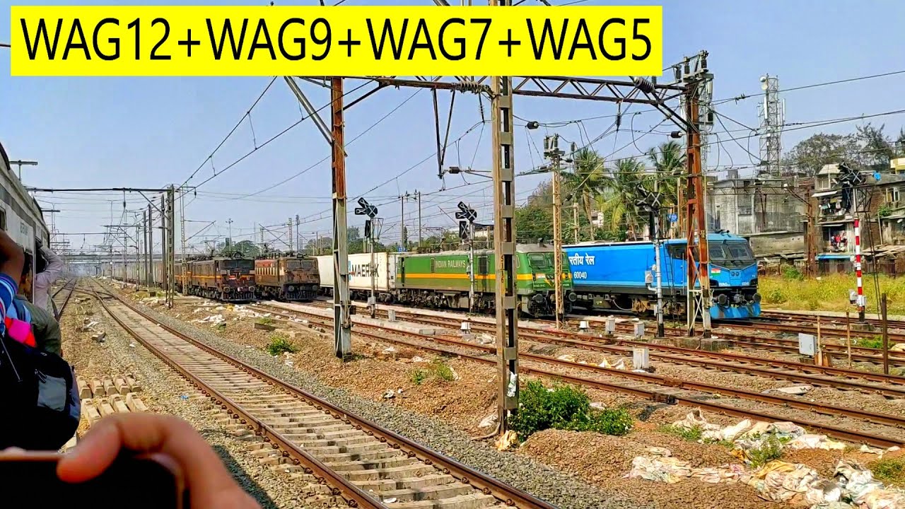 All WAG Locomotives Together | WAG-12 + WAG-9 + WAG-7 + WAG-5 | Indian ...