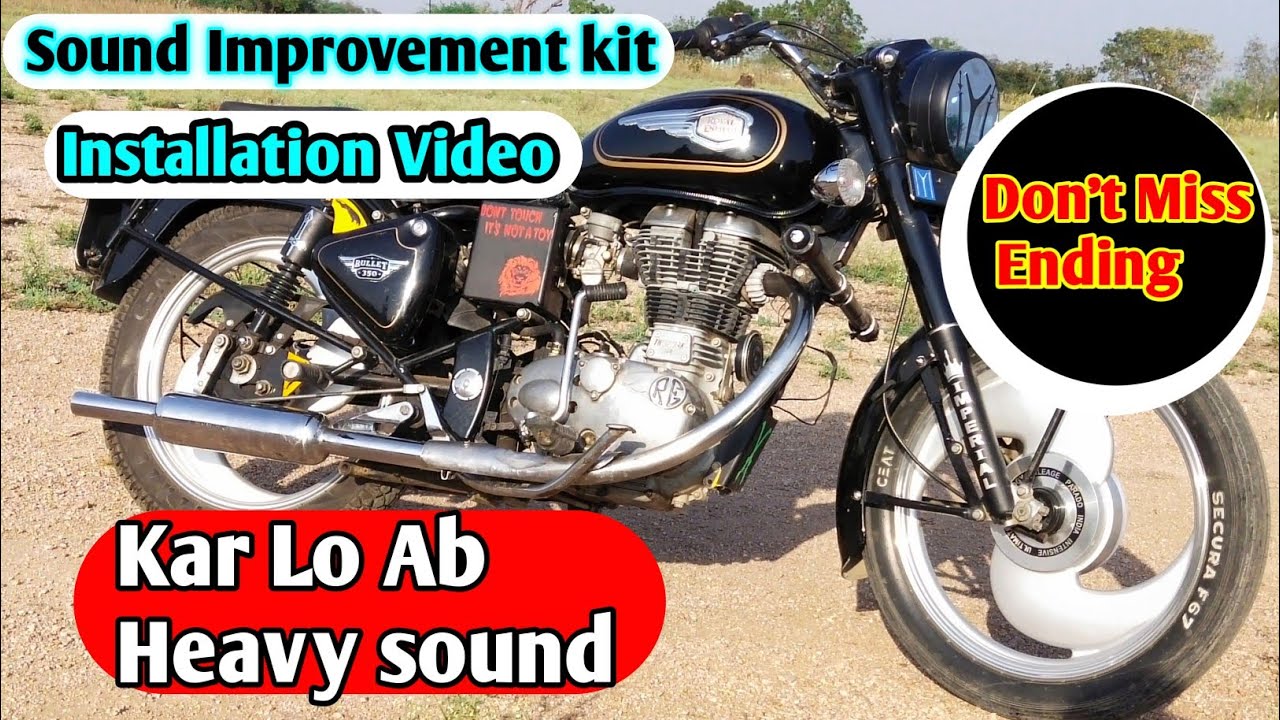 Sound Improvement kit Installation ( Full Process ) Bullet Bike - YouTube