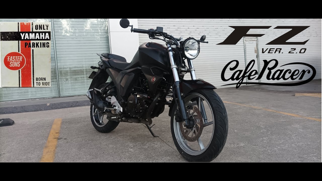 FZ 2.0 YAMAHA CAFE RACER como hacer mi moto cafe racer ?? - YouTube