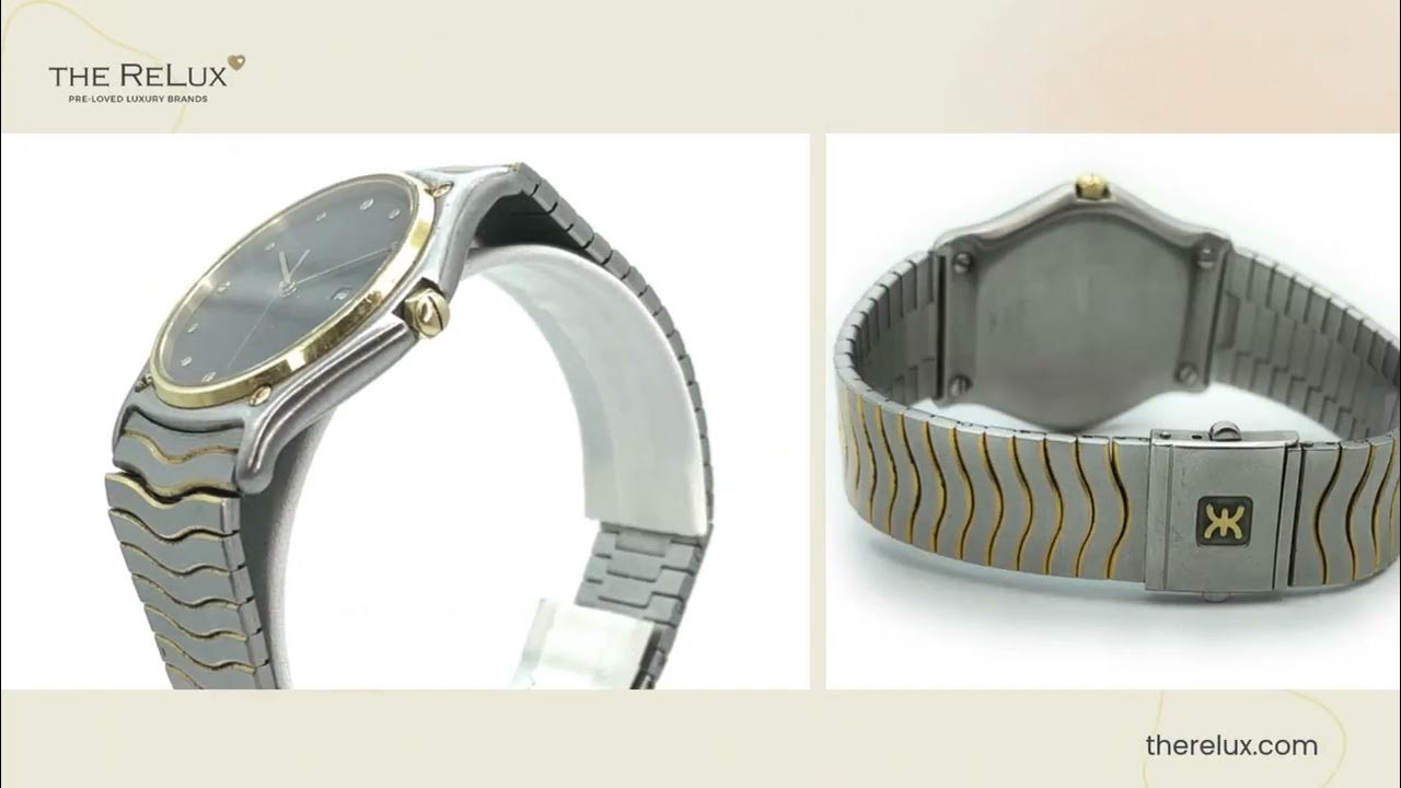 Ebel Sport Classic 183903 Stainless Steel 18k Gold 37mm Date Watch | The Relux - YouTube
