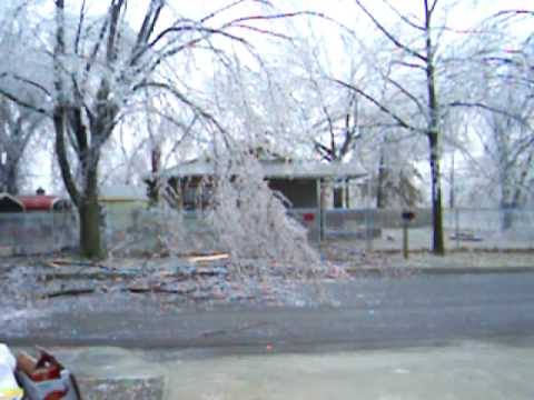 hielo en springdale storm ice in springdale - YouTube