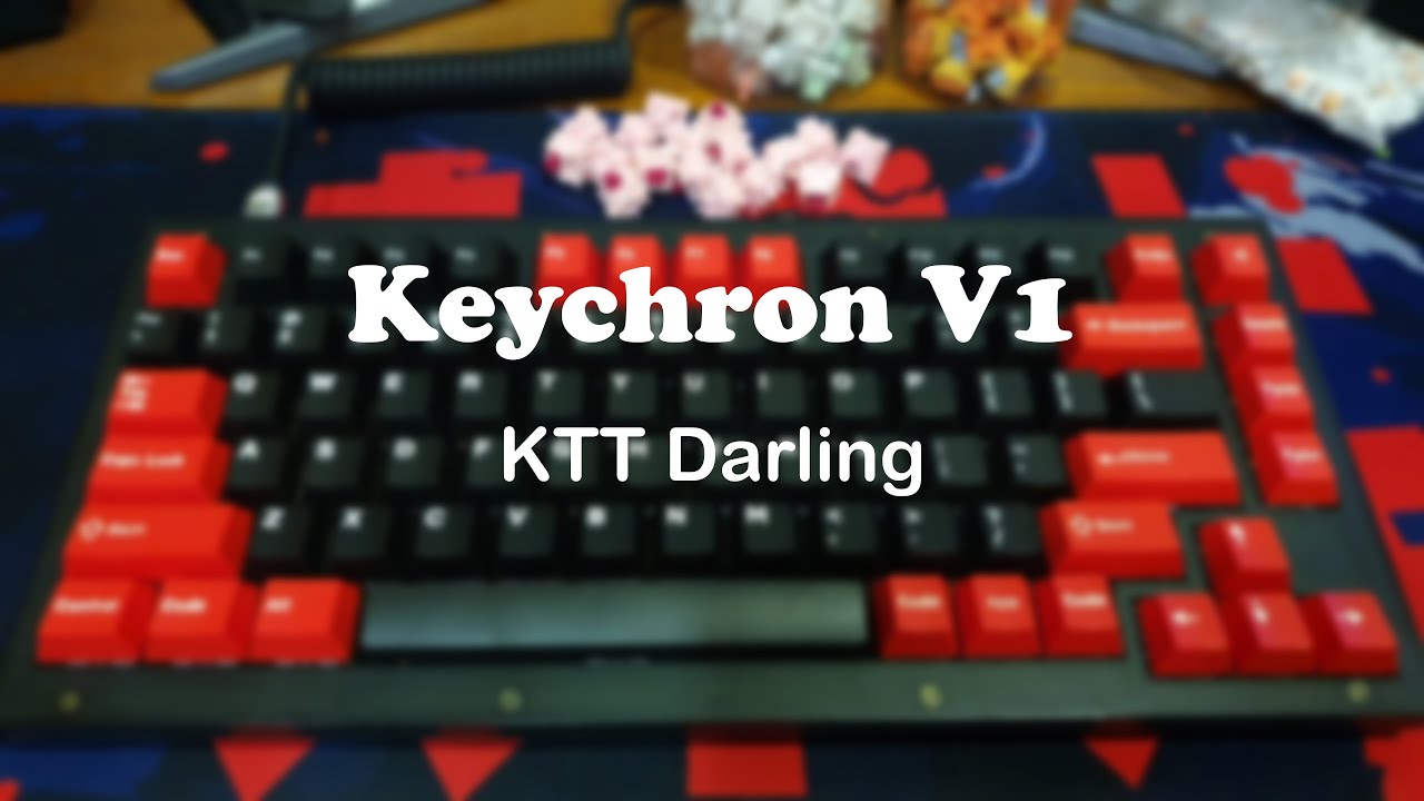 Keyboard Soundtest #9 - Keychron V1 w/ KTT Darling Switch - YouTube