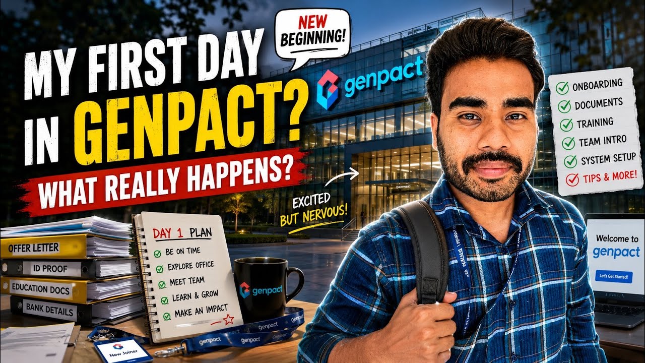 My 1st DAY IN GENPACT - YouTube