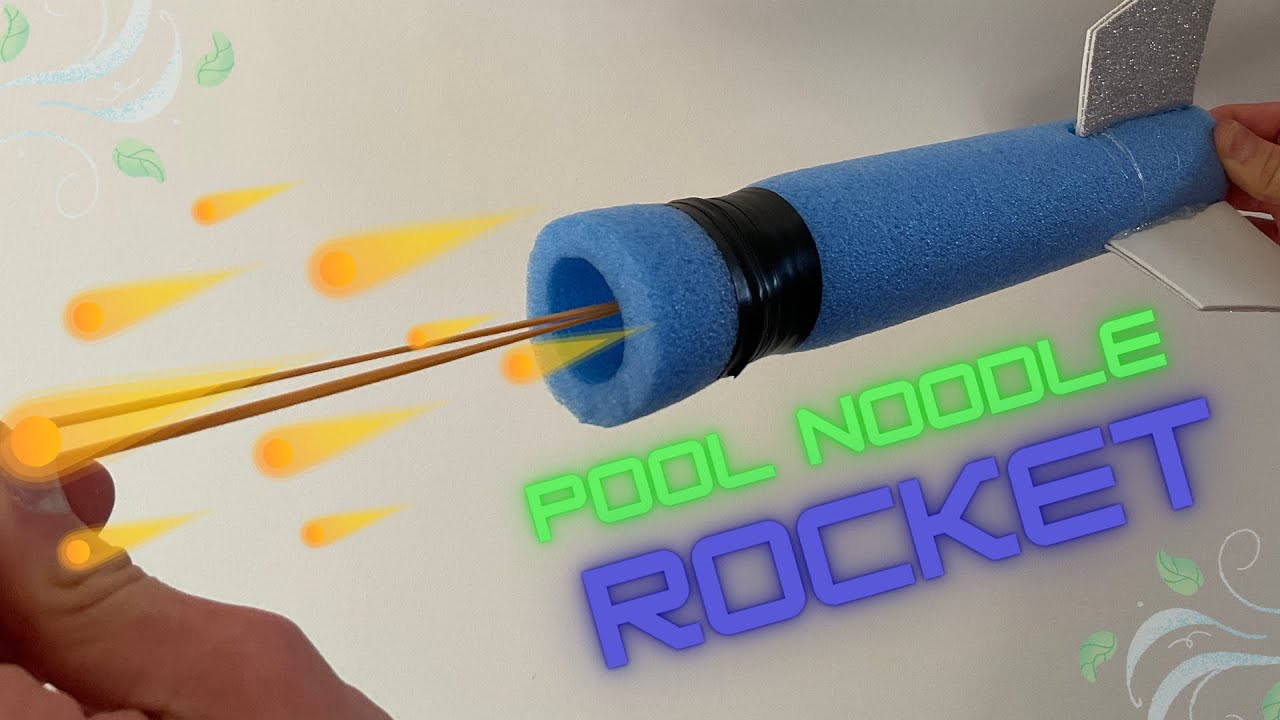 5 minute Makerspace | Pool Noodle Rocket - YouTube
