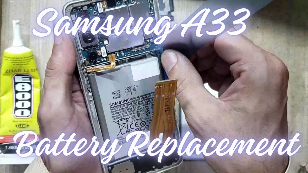 Samsung A33 Battery Replacement - YouTube