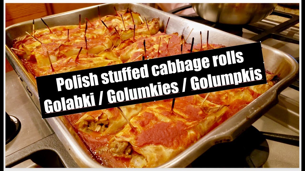 Polish Stuffed Cabbage Rolls Golabki : Golumkies : Golumpkis with ...